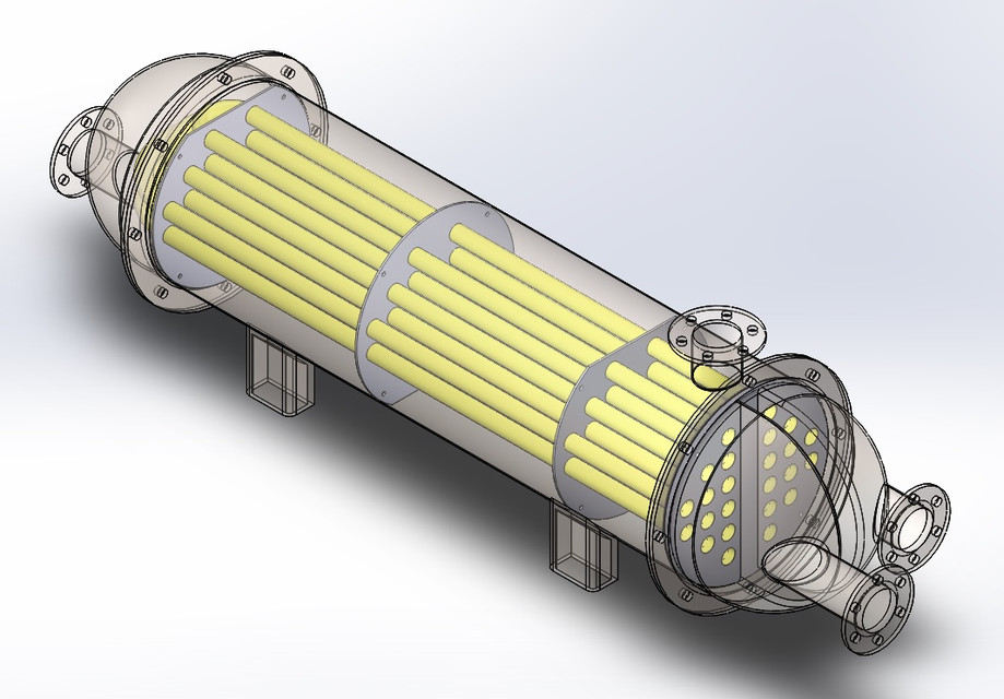 Heat exchanger | 3D CAD Model Library | GrabCAD