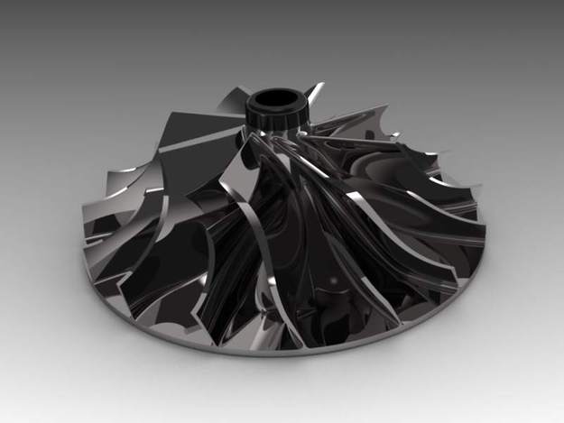 Radial Impeller - Pro/Engineer Wildfire, STL, STEP / IGES, Other - 3D ...