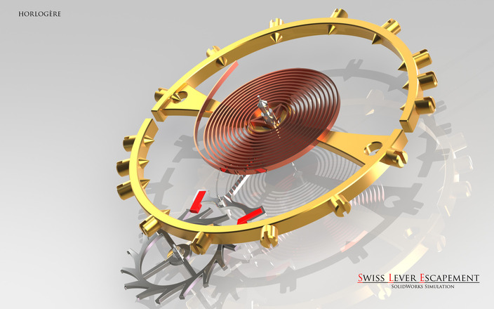 Swiss Lever Escapement - SOLIDWORKS - 3D CAD model - GrabCAD