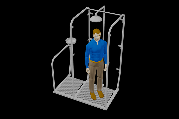 Safety shower / Eye shower - AutoCAD, STEP / IGES, Other - 3D CAD model ...