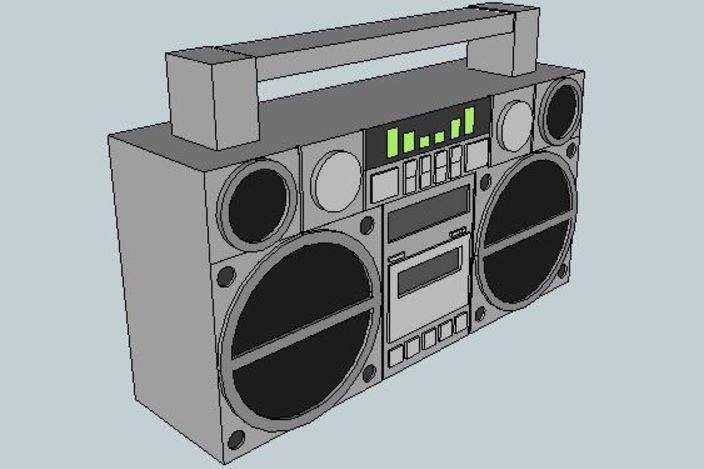 Boom Box - STL, SketchUp - 3D CAD model - GrabCAD
