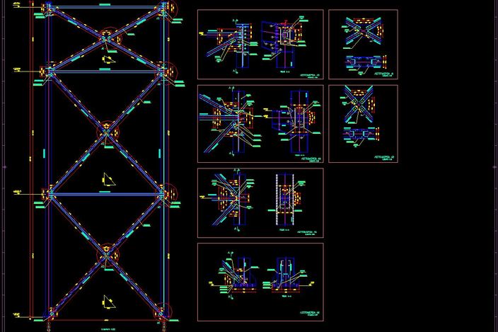 steel connection details - AutoCAD - 3D CAD model - GrabCAD