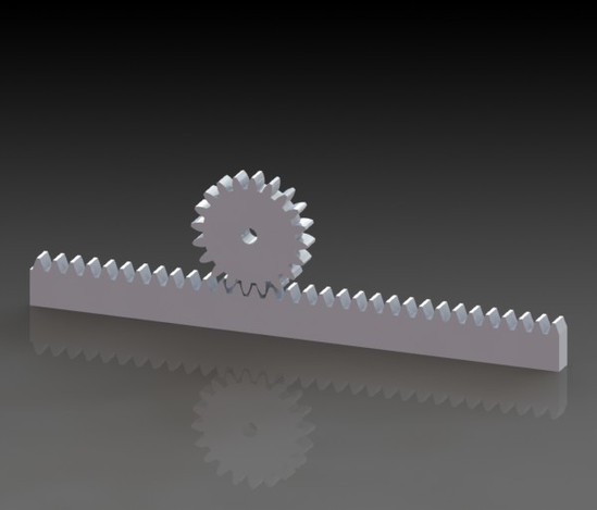 A Simple rack and pinion
