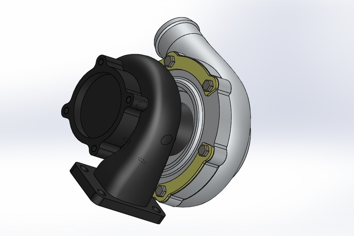garrett gt 30 and 35 turbo - SOLIDWORKS - 3D CAD model - GrabCAD