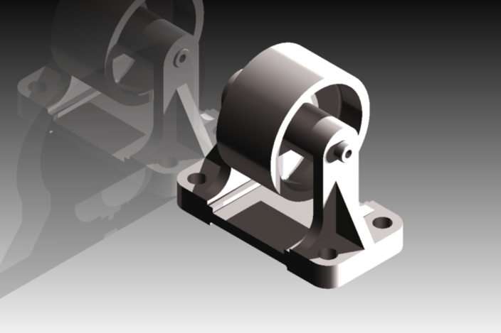 bell roller support - Autodesk Inventor - 3D CAD model - GrabCAD