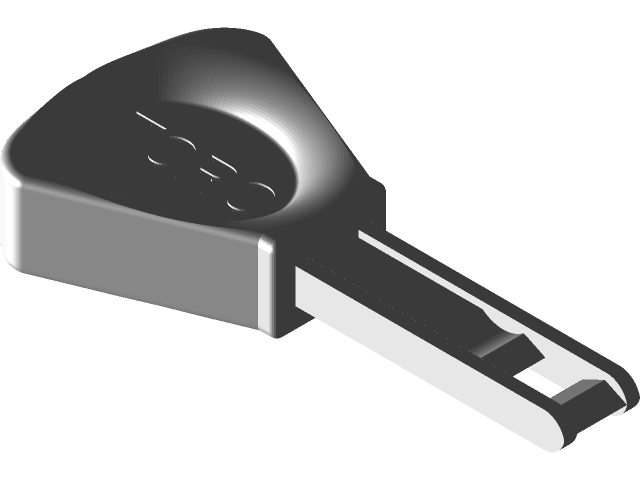 Key for Toro Snow Blower | 3D CAD Model Library | GrabCAD