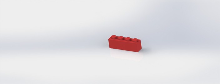Lego Pieces - red 4 slot - SOLIDWORKS - 3D CAD model - GrabCAD