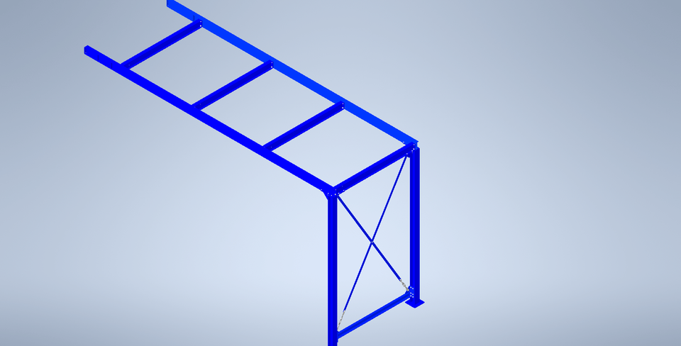 Construction pipe Bridge | 3D CAD Model Library | GrabCAD
