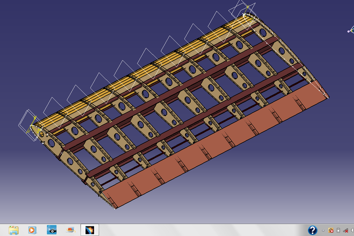 aircraft wing internal structure - CATIA - 3D CAD model - GrabCAD