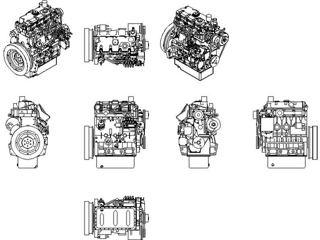 AutoCAD Engine Footprints