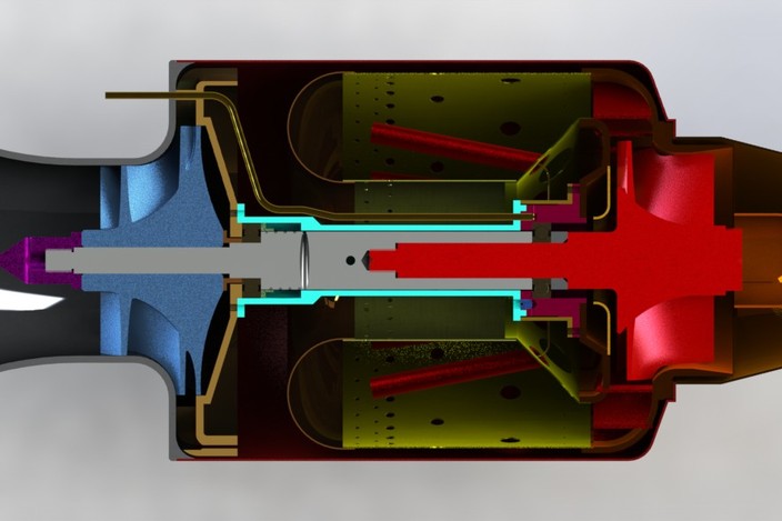 X80 gas turbine - SOLIDWORKS - 3D CAD model - GrabCAD