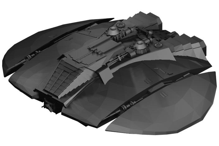 Cylon Raider - STL - 3D CAD model - GrabCAD