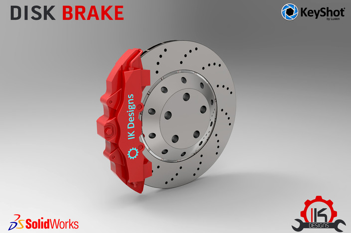 DISK-BRAKE - Parasolid, STEP / IGES, SOLIDWORKS - 3D CAD model - GrabCAD