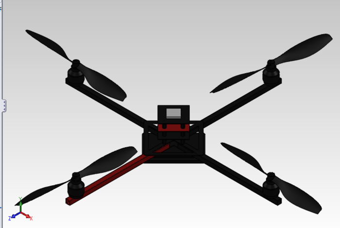 quadcopter - SOLIDWORKS - 3D CAD model - GrabCAD