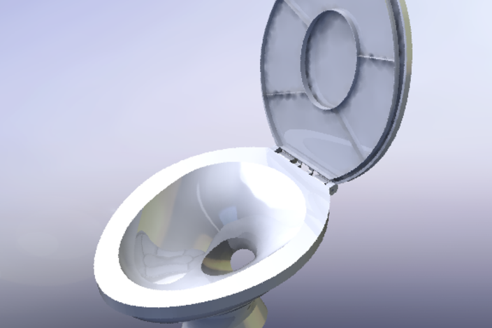 Toilet - SOLIDWORKS - 3D CAD model - GrabCAD