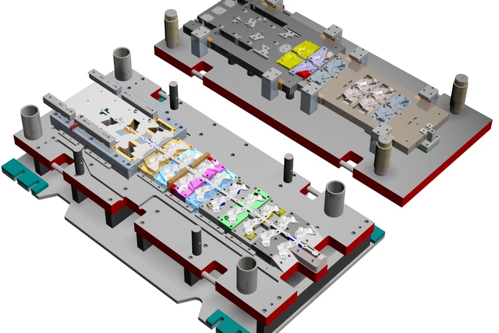 Automotive Progressive Die - - 3D CAD model - GrabCAD