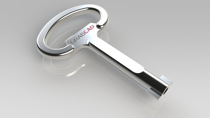 Key Double Bit no.5 - STL, STEP / IGES, SOLIDWORKS - 3D CAD model - GrabCAD