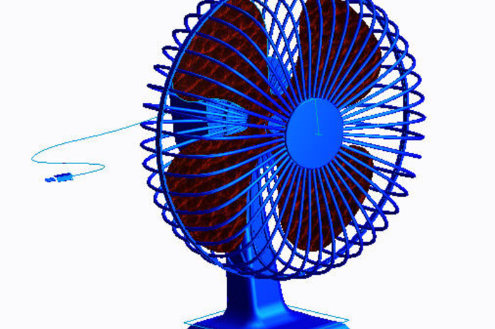 Table fan - Other - 3D CAD model - GrabCAD