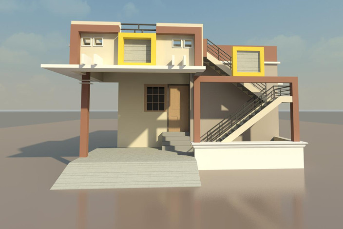 residential building - Autodesk Revit - 3D CAD model - GrabCAD