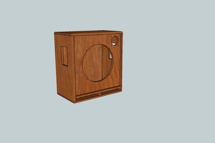 Bass cabinet 1x15 - SketchUp - 3D CAD model - GrabCAD