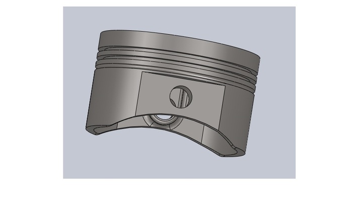 Piston - SOLIDWORKS - 3D CAD model - GrabCAD