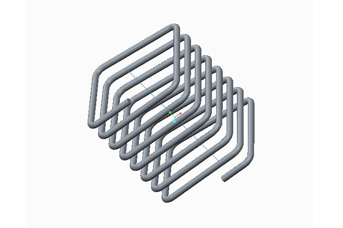 Square Helical Spring - PTC Creo Elements - 3D CAD model - GrabCAD