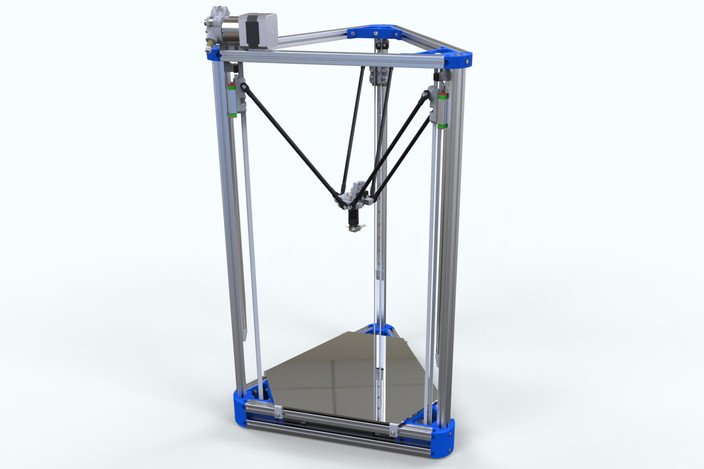 Kossel Delta Configuration 3D Printer - STL, Other - 3D CAD model - GrabCAD