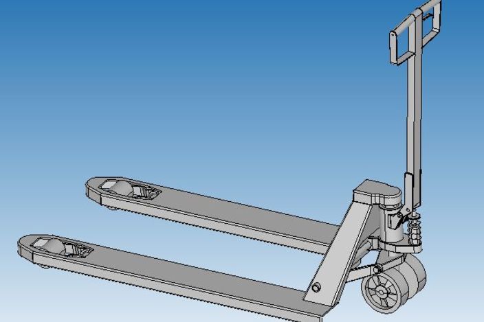 pallet jack - STL, STEP / IGES - 3D CAD model - GrabCAD