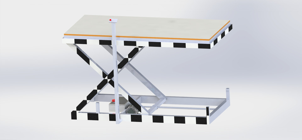 Height Adjustable Table | 3D CAD Model Library | GrabCAD
