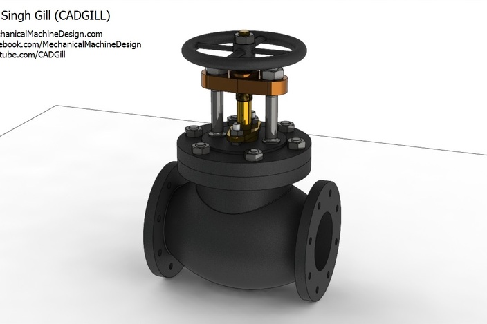 Steam Stop Valve - STL - 3D CAD model - GrabCAD