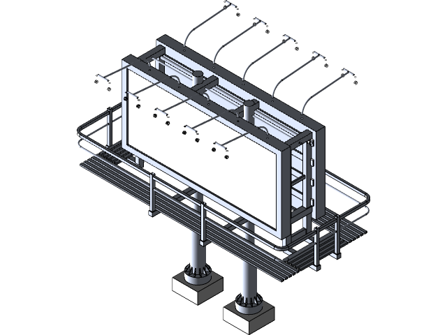 Billboard Sign Cad Drawings