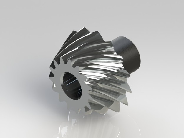 Bevel Gear - CATIA, NX, STL, STEP / IGES, SOLIDWORKS - 3D CAD model ...