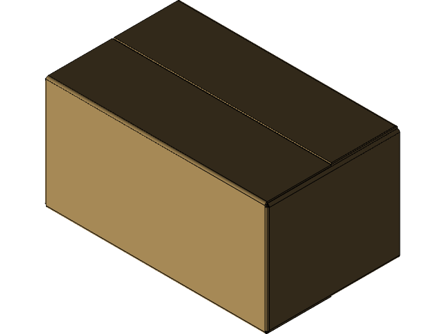 Cardboard Box (customizable) | 3D CAD Model Library | GrabCAD