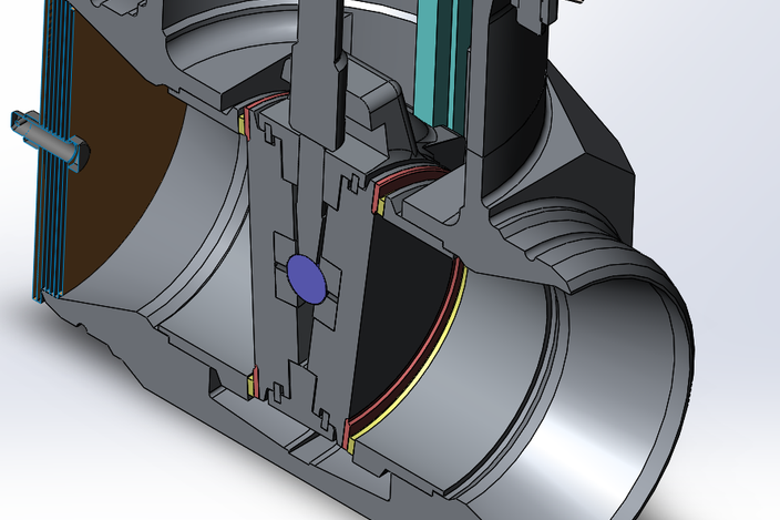 Gate valve - STEP / IGES, SOLIDWORKS - 3D CAD model - GrabCAD