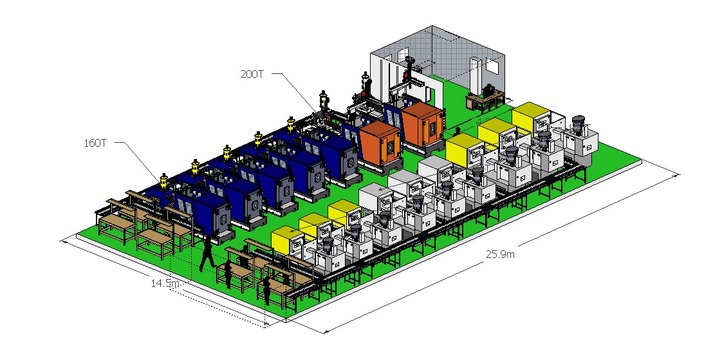 Ejection System Injection Machine - AutoCAD - 3D CAD model - GrabCAD