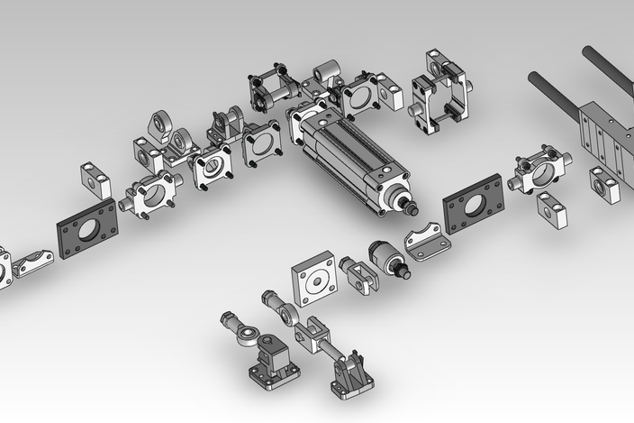 Festo Standard Cylinder Dsbc Mounting Attachements And Accessories