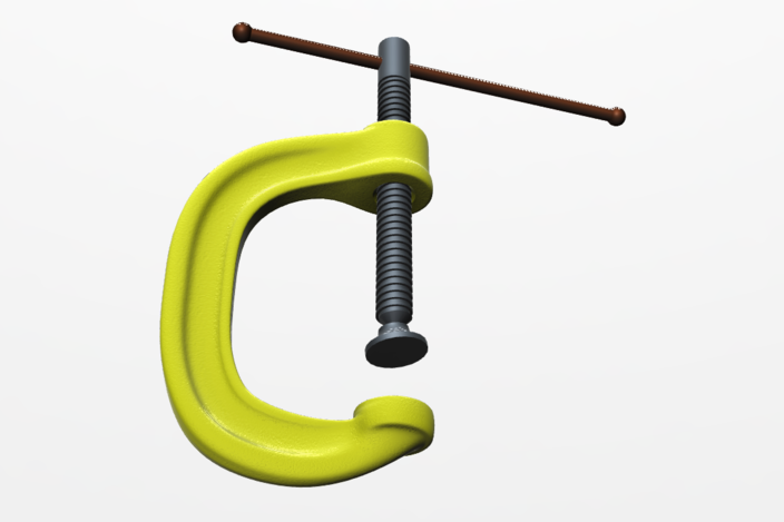 Simple C-Clamp - STEP / IGES, Other - 3D CAD model - GrabCAD