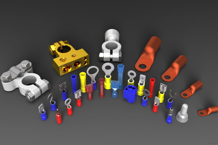 Wire Terminal Connector Collection - STEP / IGES, Other - 3D CAD model ...