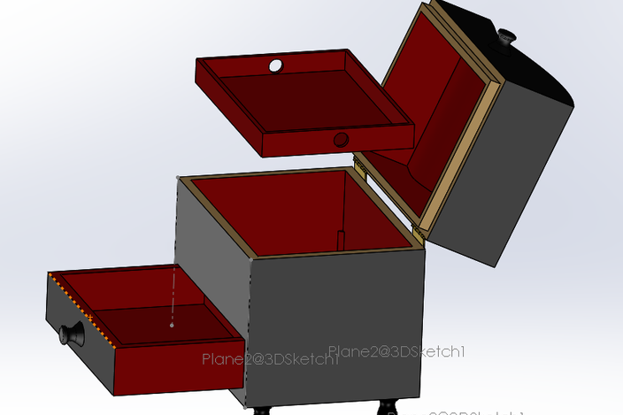 Cool Jewelry Box - SOLIDWORKS - 3D CAD model - GrabCAD