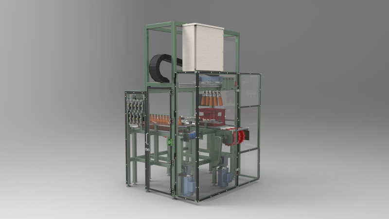 Automation bottle Machine | 3D CAD Model Library | GrabCAD