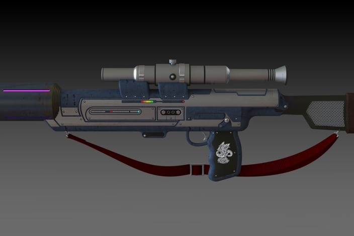 Disruptor Rifle - STL - 3D CAD model - GrabCAD