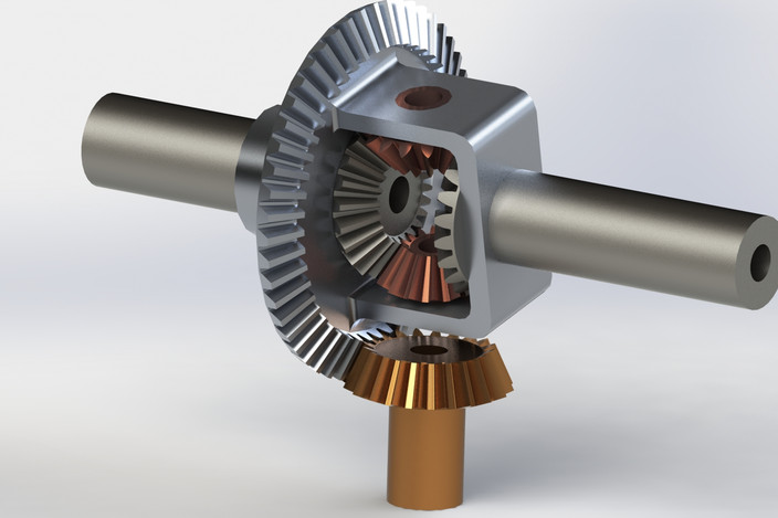 Differential Gear - SOLIDWORKS - 3D CAD model - GrabCAD