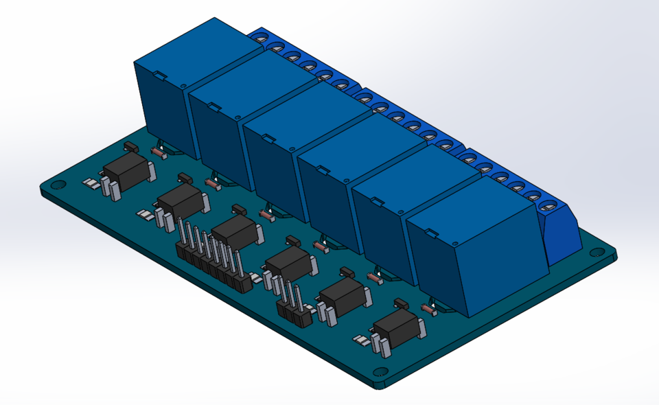 TZT 5V 12V 6 Channel Relay Module With Optocoupler Relay Output 6 Way ...