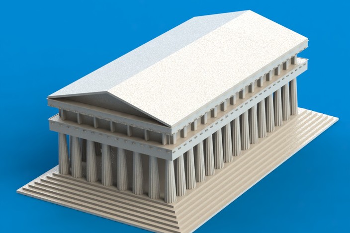 Parthenon - STL, SOLIDWORKS - 3D CAD model - GrabCAD