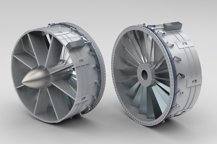 Jet Engine's Variable Inlet Guide Vanes - VIGV - STEP / IGES - 3D CAD ...