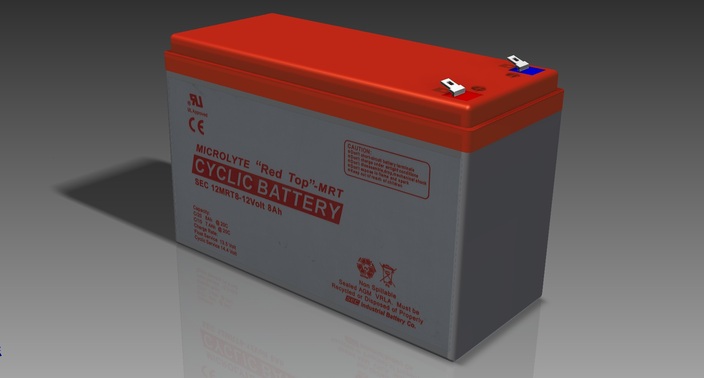 Microlyte red top battery - Autodesk Inventor, STL, STEP / IGES - 3D ...