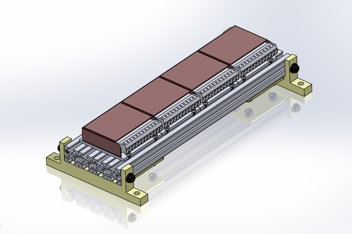 Gecko G203V Quad Mount Heat Sink using Misumi Extrusions - STEP / IGES ...