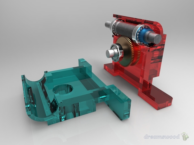 worm gear - SOLIDWORKS - 3D CAD model - GrabCAD