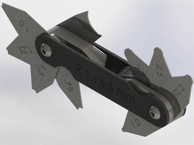 Radius Caliper - STL, STEP / IGES, SOLIDWORKS - 3D CAD model - GrabCAD