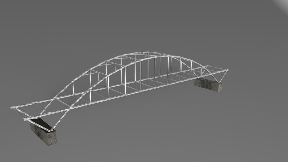 ARC BRIDGE | 3D CAD Model Library | GrabCAD